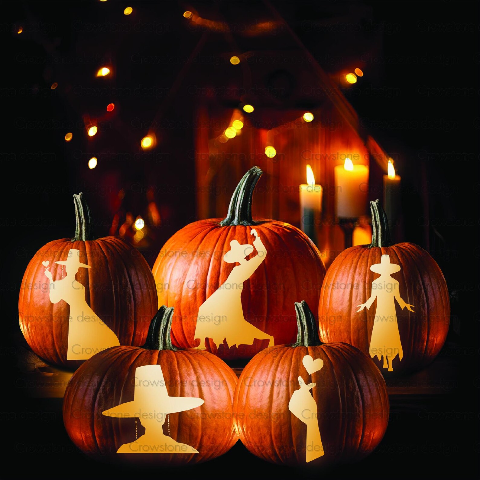 5 K-pop Music Halloween Pumpkin Carving Stencils,printable Teenagers ...