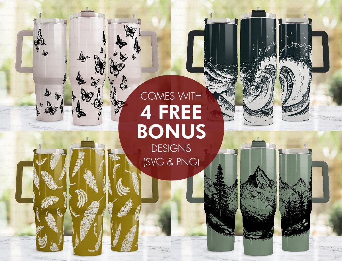 Honeysuckle Tumbler Wrap, 40 Oz Stanley Tumbler Full Wrap,june Birth ...