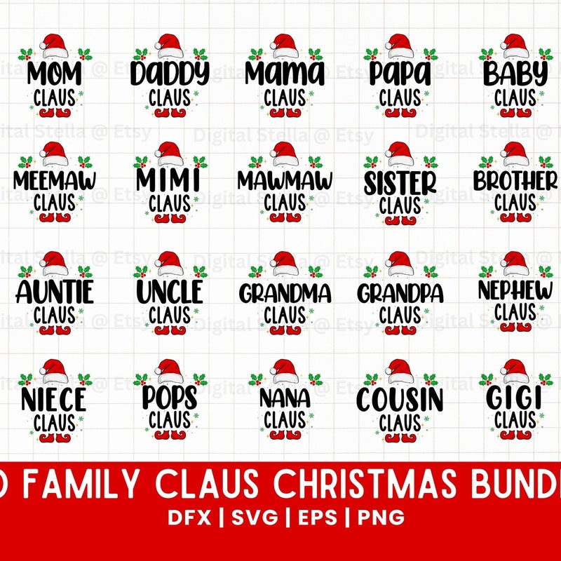 Family Christmas Svg - Etsy
