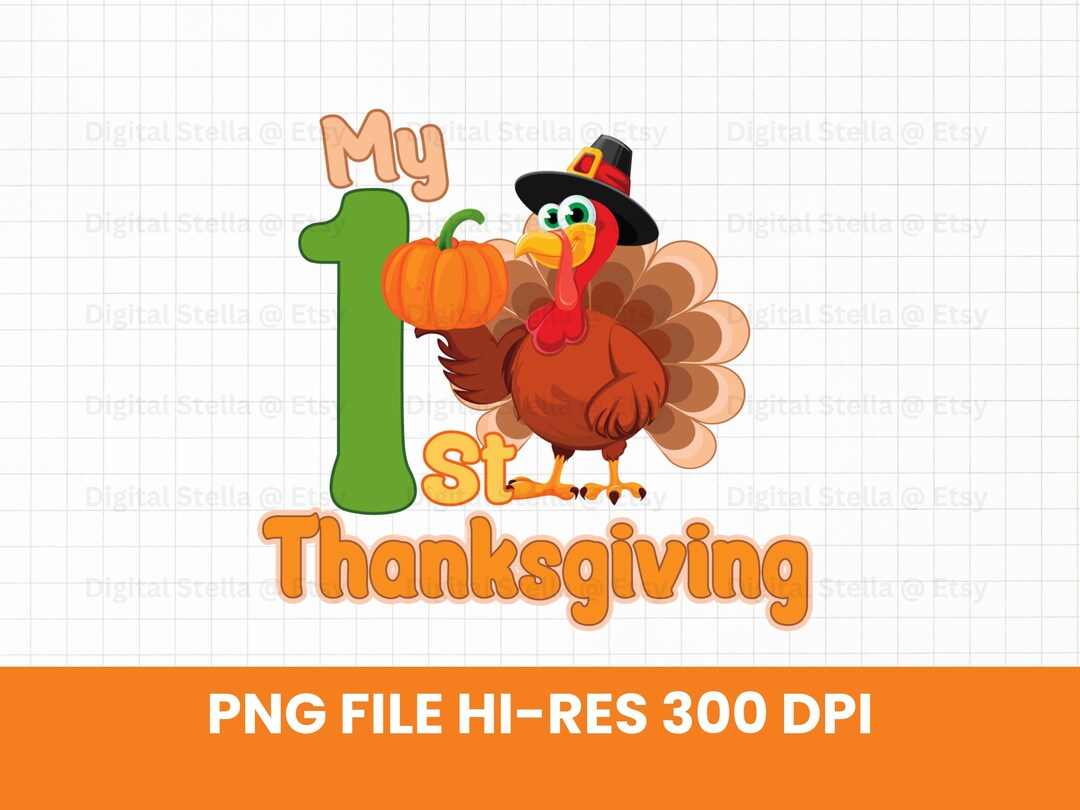 My First Thanksgiving PNG, First Thanksgiving SVG, First Thanksgiving ...