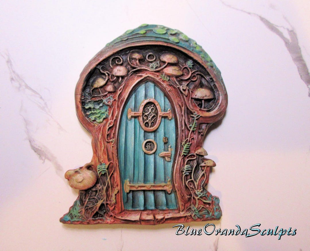 Miniature Mushroom Forest Door Magnet - Enchanted Woodland Fairy Decor ...