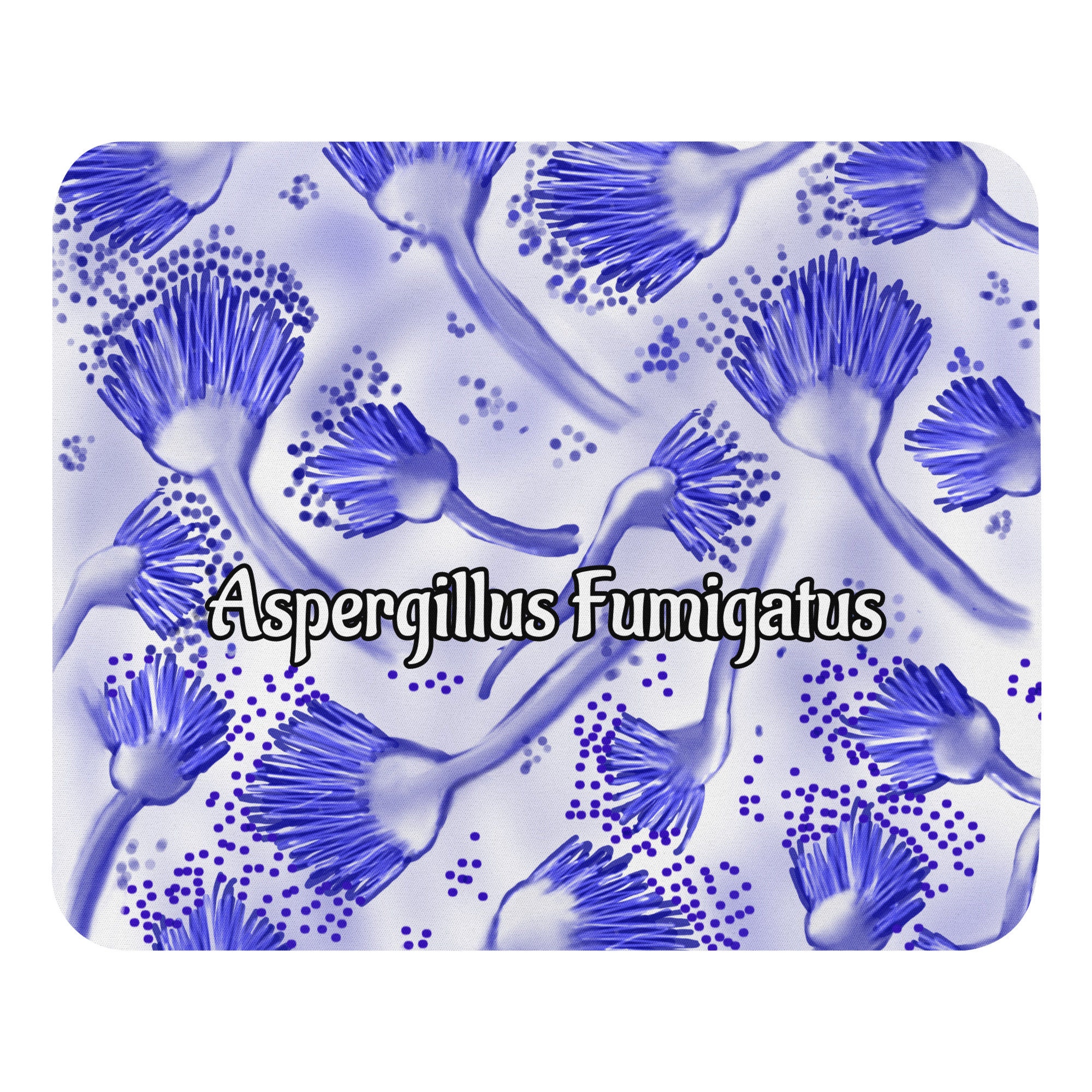 Aspergillus Fumigatus Scotch Tape Prep Lactophenol Blue Mold Mycology ...