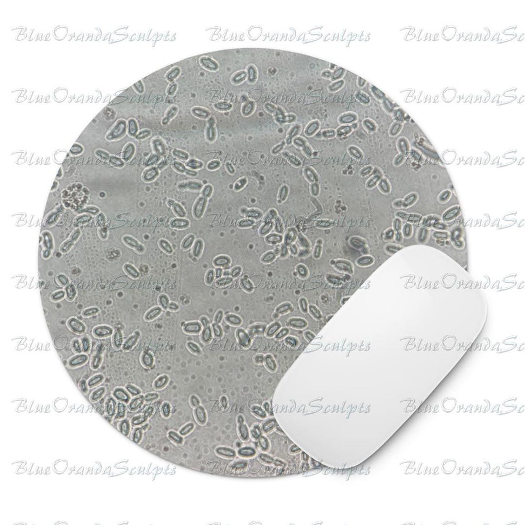 Yeast Cells Under Microscope Mouse Pad | 40x Microbiology Image ...