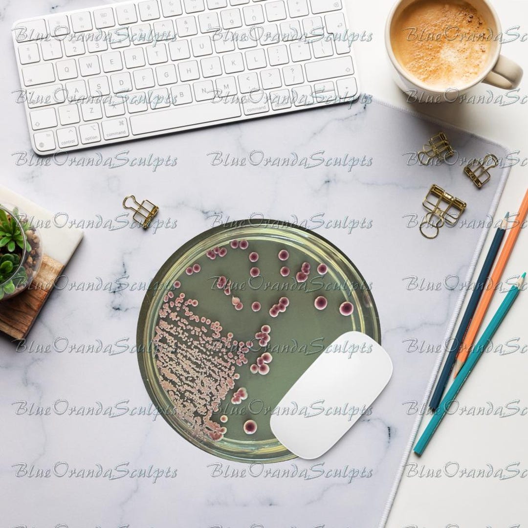 Candida Glabrata Microbiology Petri Dish Mouse Pad | Yeast Lab Desk ...