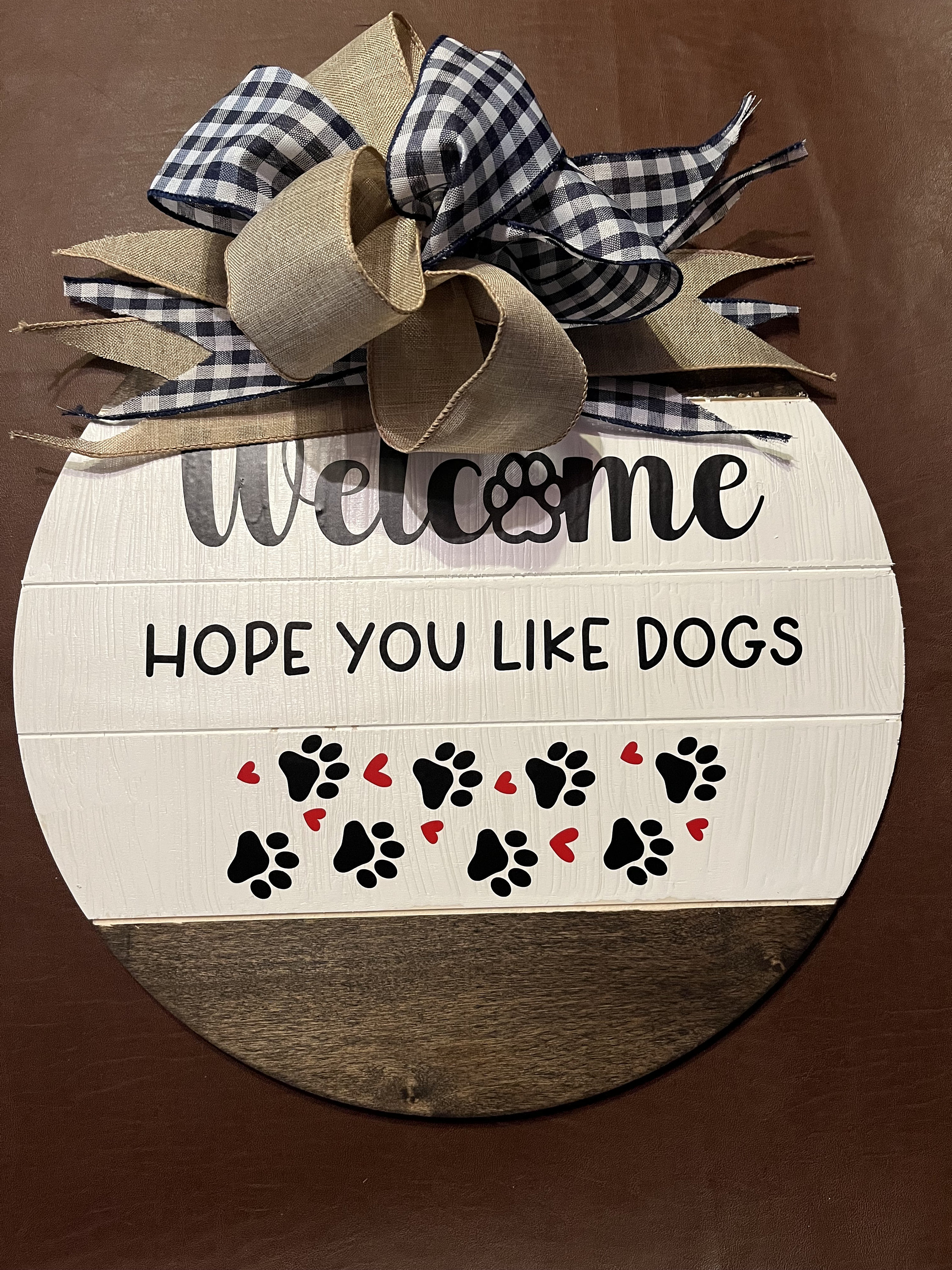 Circular Door Sign - Etsy