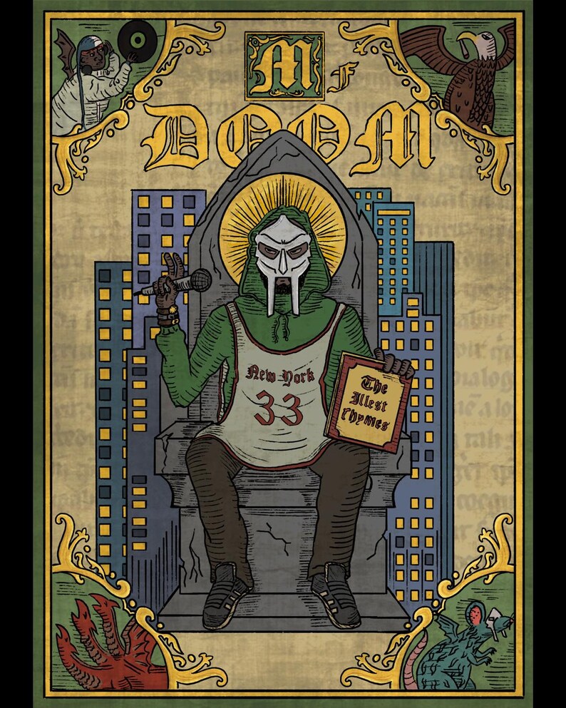 14th Century Style MF DOOM Poster for Decoration at Home - Etsy