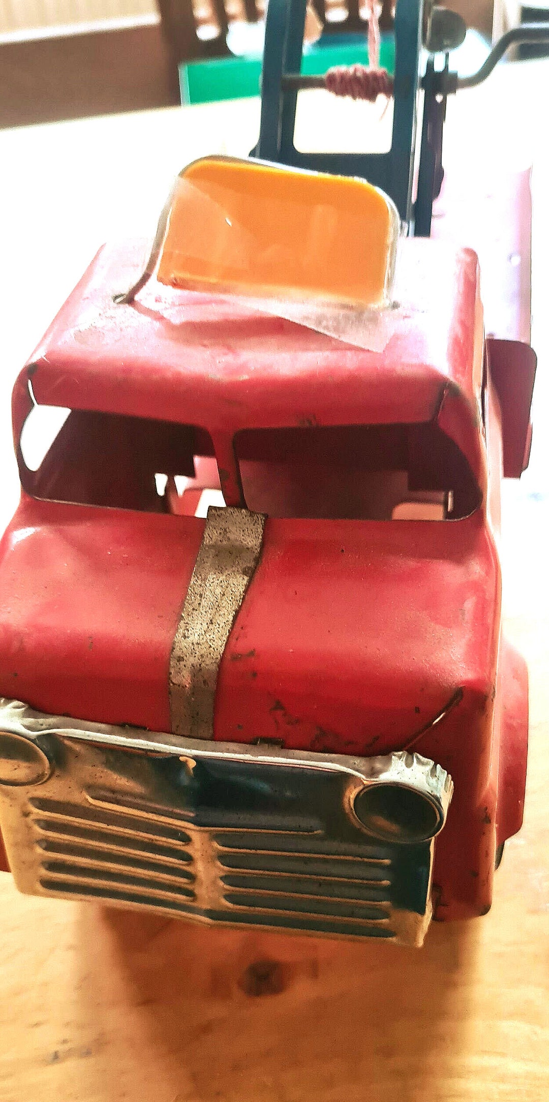 Vintage Tri-ang Red Crane Truck Triang Type Truck Toy/vintage Old Toy ...