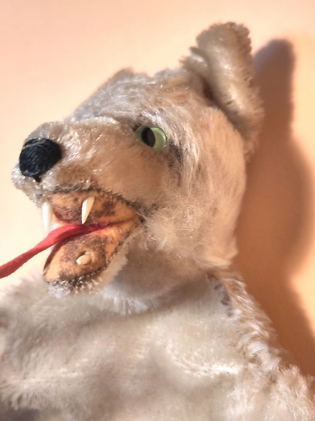 Vintage Steiff Hand Puppet Wolf - Etsy