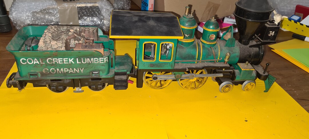 Playmobile Locomotive Green Complete Number 4054 - Etsy