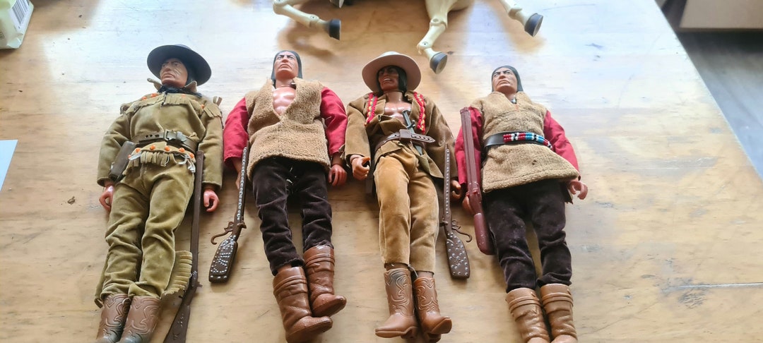 Vintage Lone Ranger Dolls 4 Indians and a Horse - Etsy
