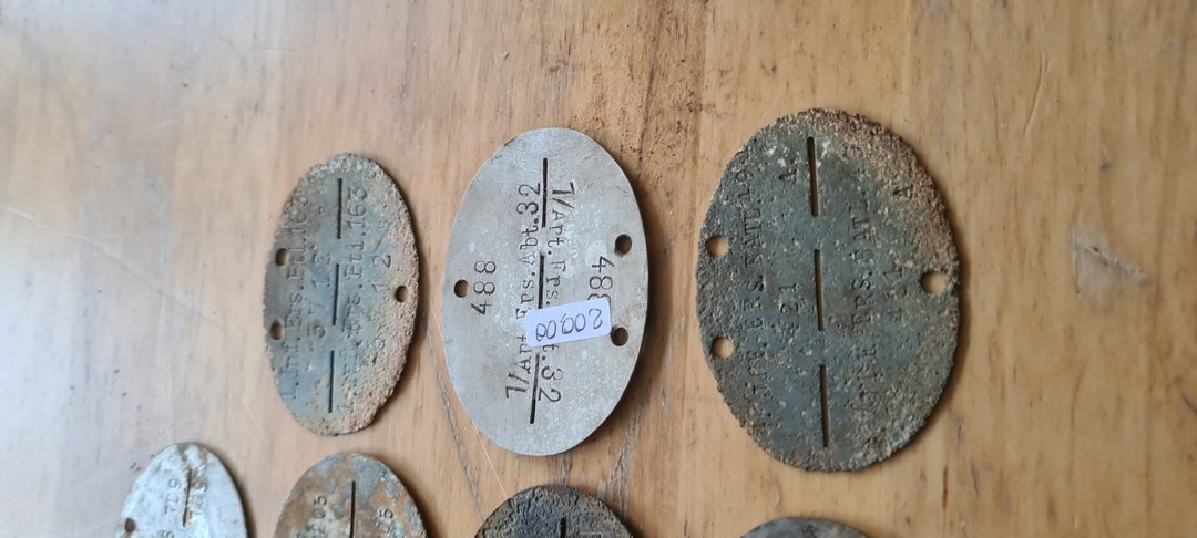 WW2 German Name Tags - Etsy