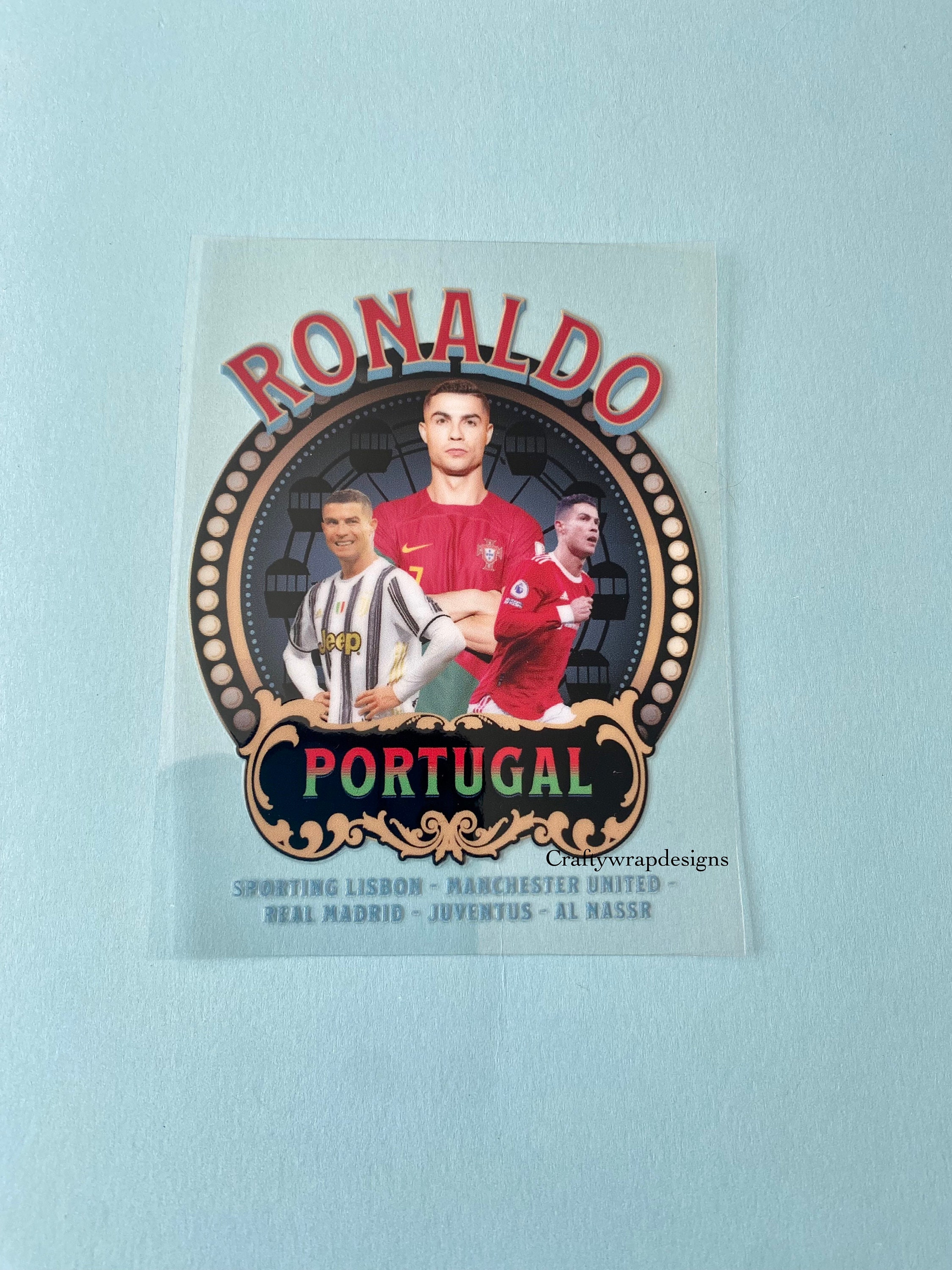 Uvdtf Ronaldo Decal, Cristiano Ronaldo Fan Car Decals, Uvdtf Soccer ...