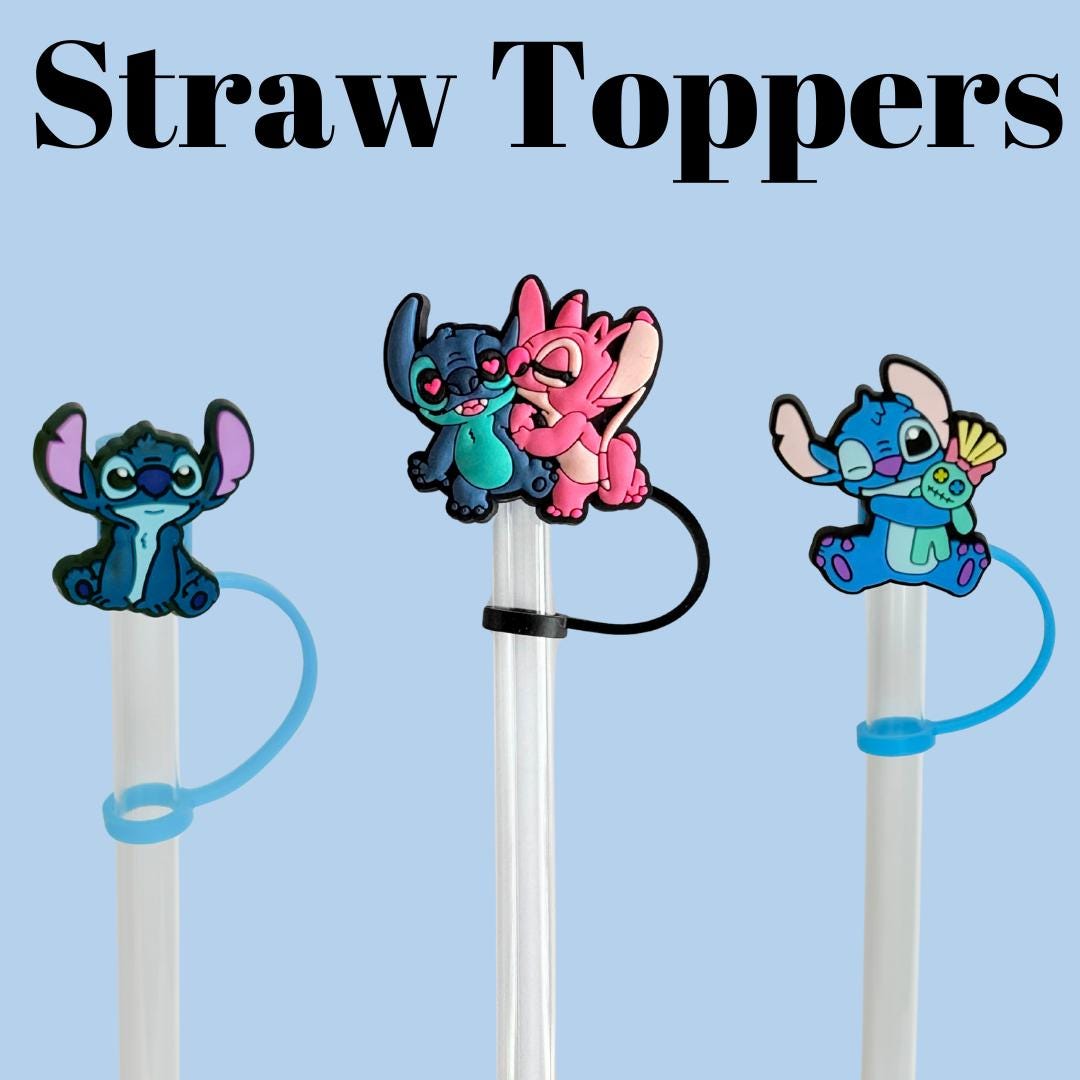 Stitch Straw Topper: Silicone Cup Accessory for Tumblers - Etsy