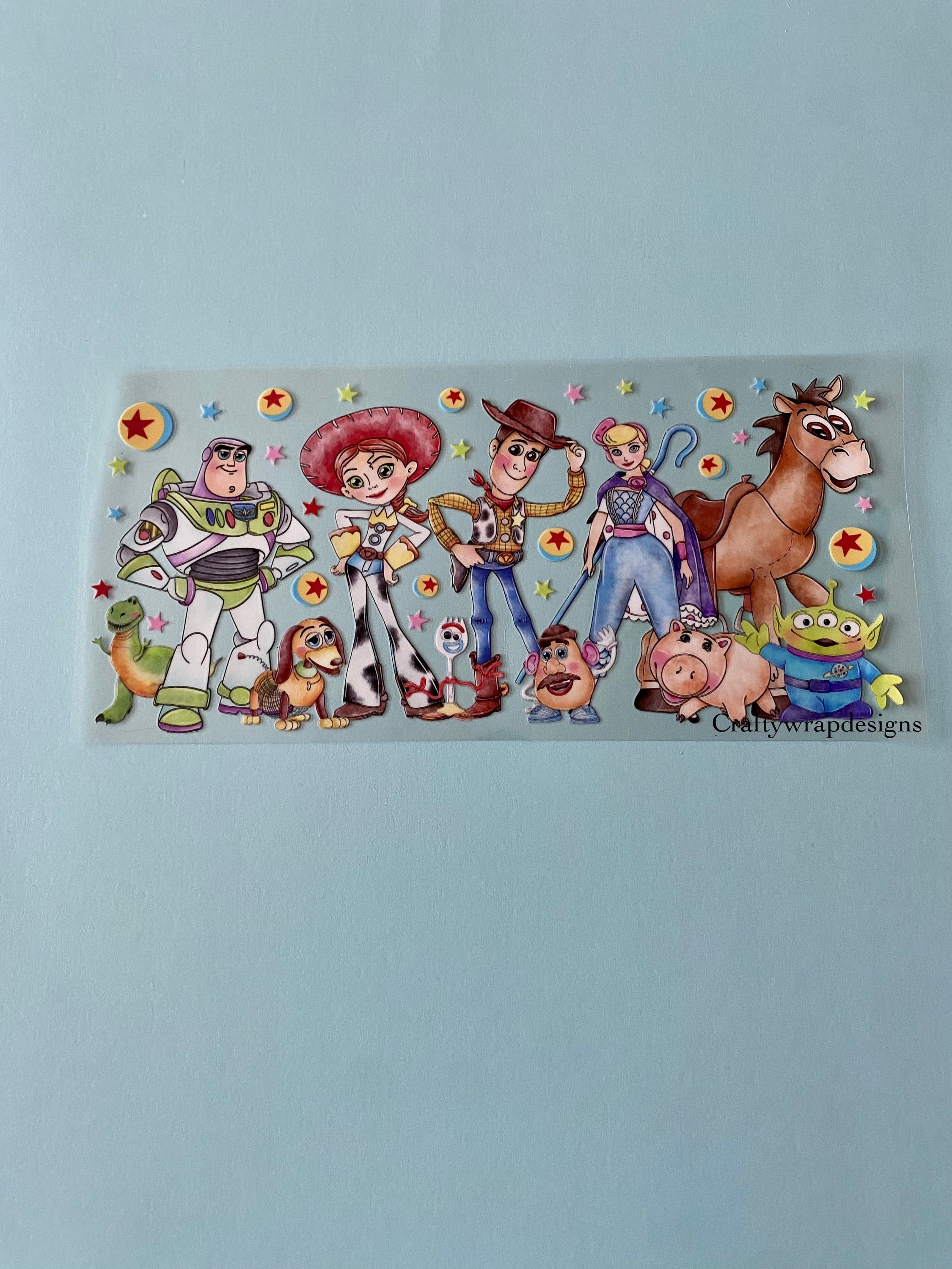Uv Dtf Toy Story Cup Wrap, Uv Dtf Sticker, Uv Dtf Ready to Ship ...