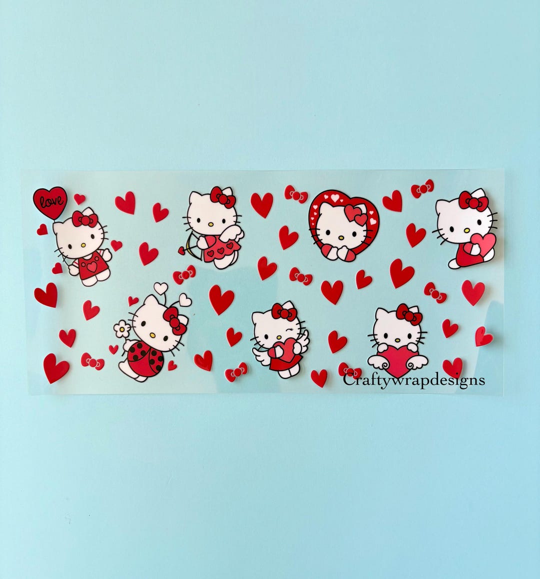 UV DTF Kitty Cup Wrap, Uvdtf Stickers for Cups and Tumblers, Permanent ...