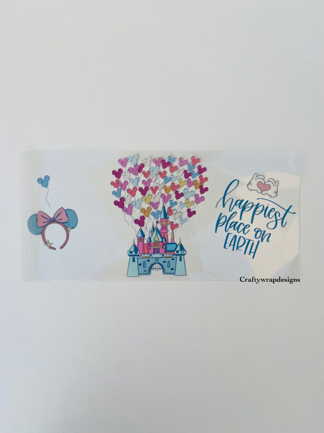 Uv Dtf Cup Wrap Mouse and Friends, Uv Dtf Wraps Happiest Place on Earth ...