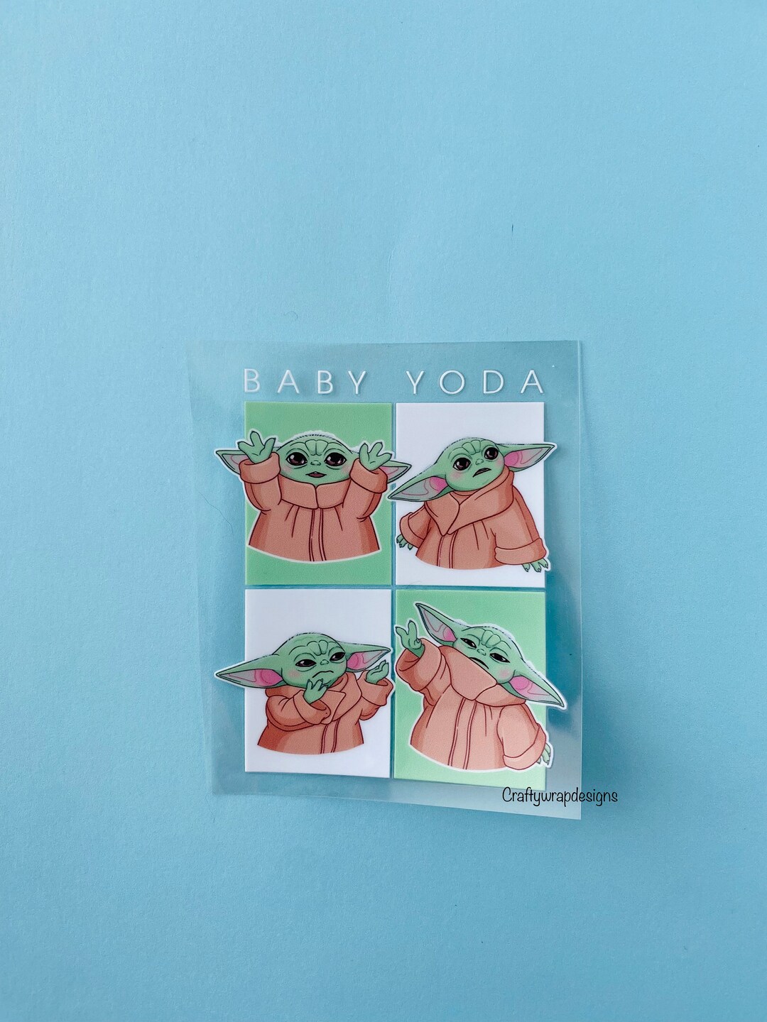Uvdtf Baby Yoda Decal, Star Wars Lovers Decals, Uvdtf Star Wars Themed ...