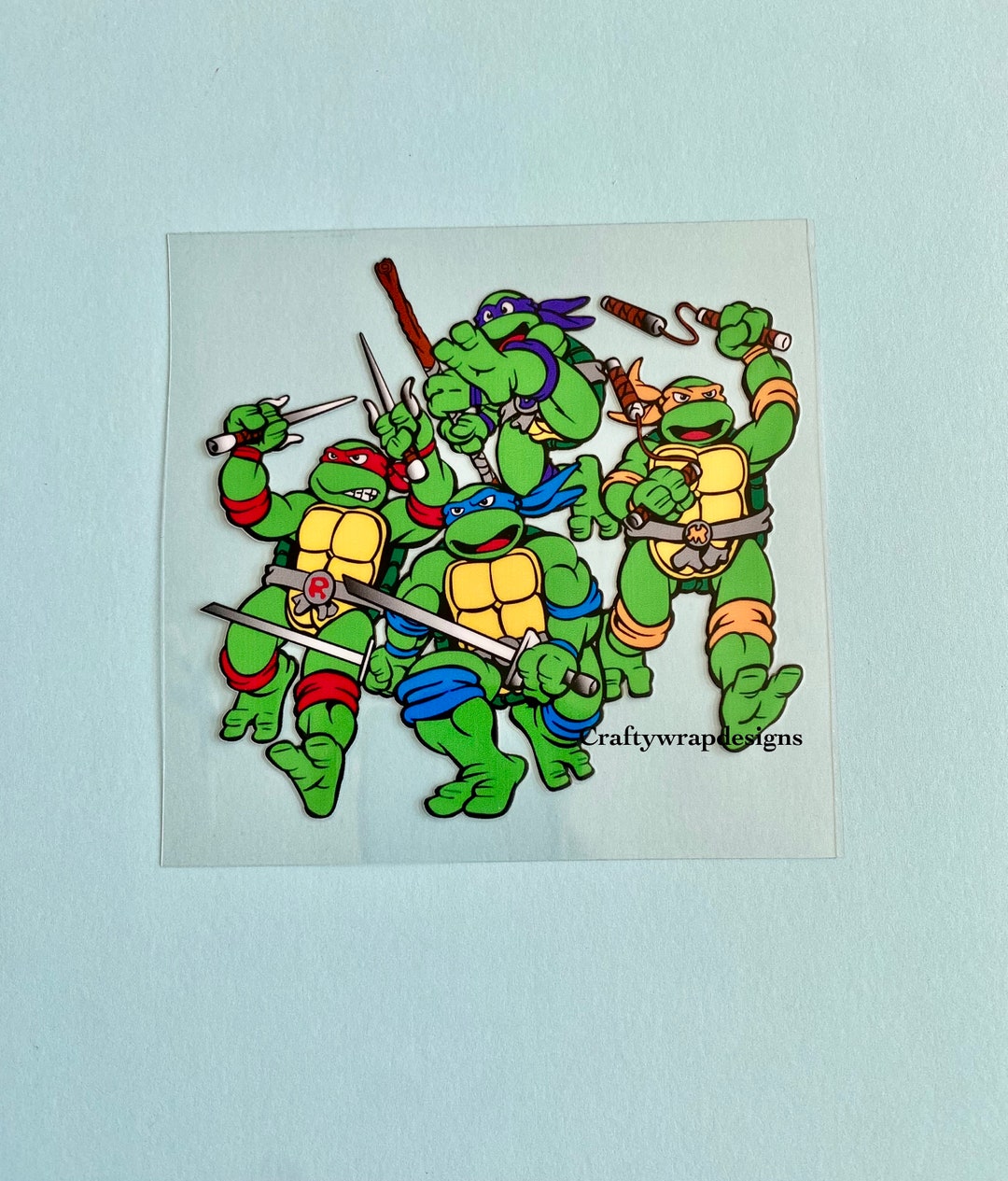 Uv Dtf Ninja Turtles Decal, Uv Dtf Stickers, Uvdtf for Kids, Uv Dtf ...