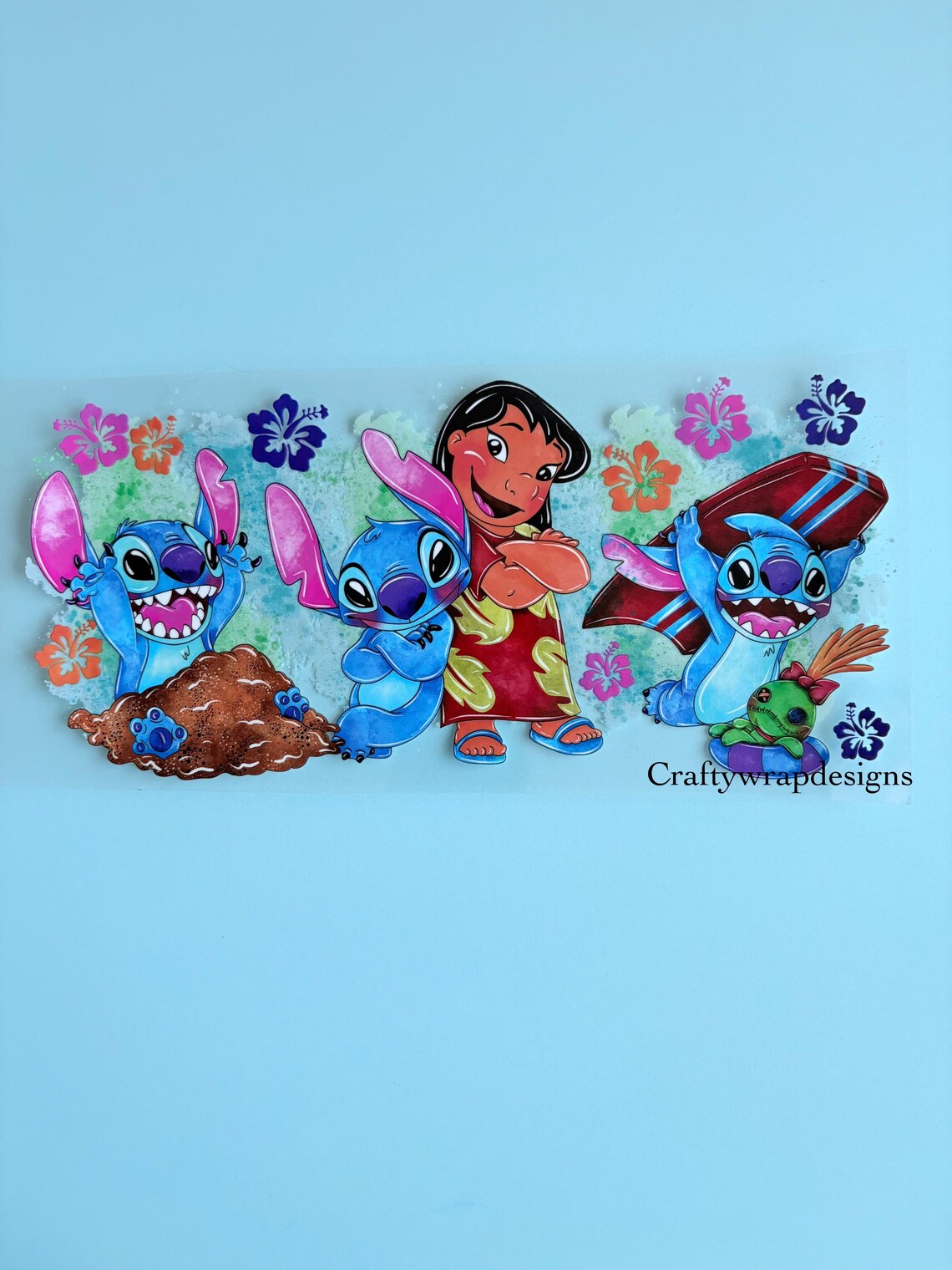 Stitch UV DTF Cup Wrap, Uvdtf Stickers for Cups and Tumblers, Permanent ...