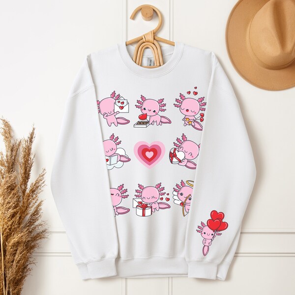 Axolotl Valentine Shirt - Etsy