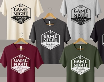 Board Game Night Shirts, Custom Group Tshirts for Games Night, Funny ...