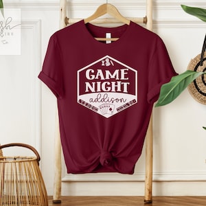 Custom Game Night Shirt, Funny Game Night Shirts, Matching Family Board ...