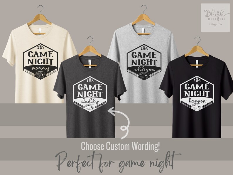Custom Game Night Shirt, Funny Game Night Shirts, Matching Family Board ...