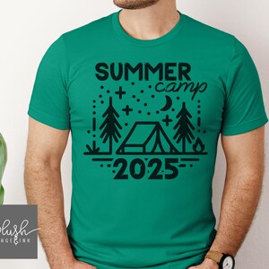 Customizable Summer Camp Shirt 2025 Design Editable Camping Trip Tee ...