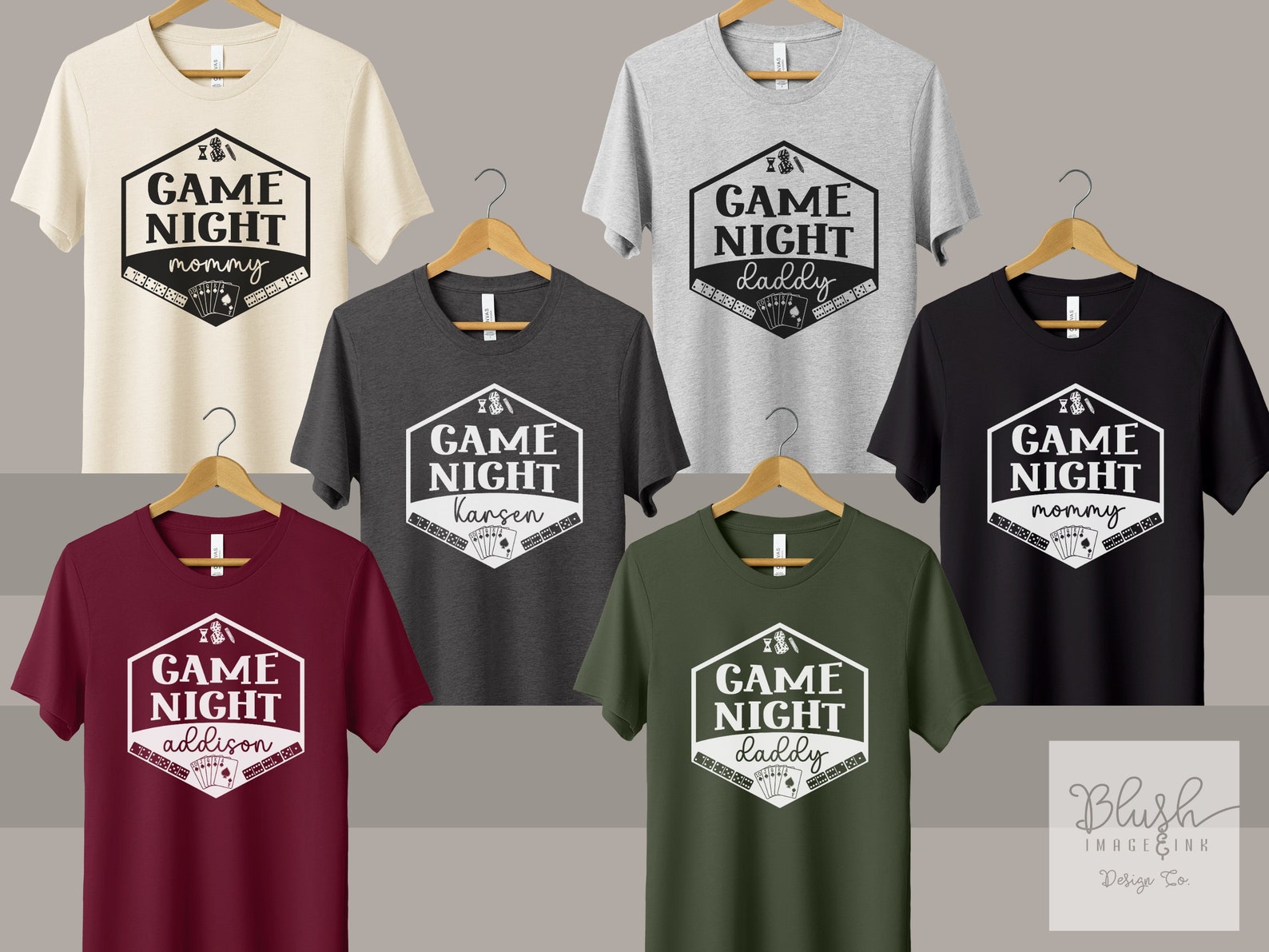 Custom Game Night Shirt, Funny Game Night Shirts, Matching Family Board ...