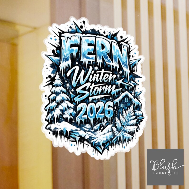 2026 Freeze Winter Storm Fern 2026 Sticker Decal Blizzard Snowstorm ...