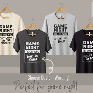 Game Night Custom Shirt, Funny Game Night Shirts, Matching Family Board ...