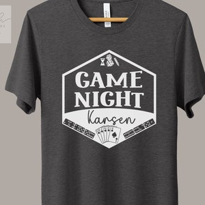 Custom Game Night Shirt, Funny Game Night Shirts, Matching Family Board ...