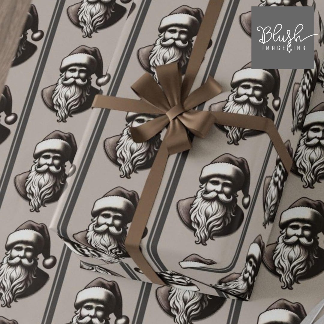 Vintage Christmas Wrapping Paper for Men Christmas Wrapping Paper ...