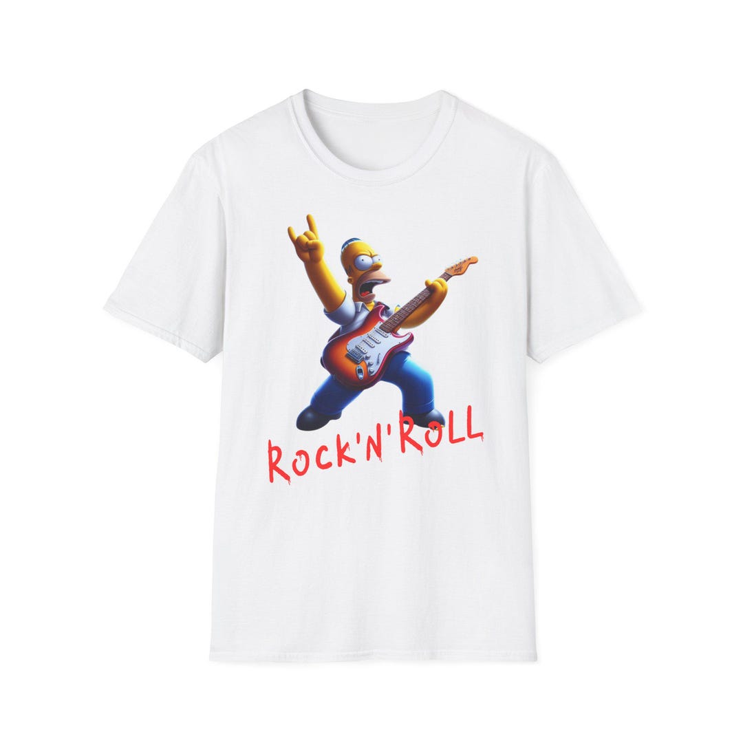 Homer Simpson Rock Singer Shirt - Etsy