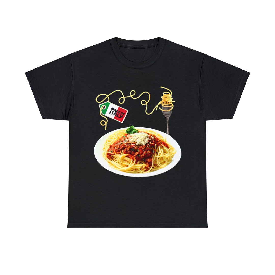Italian Spaghetti Shirt: Authentic Taste With Sauce and Parmesan ...