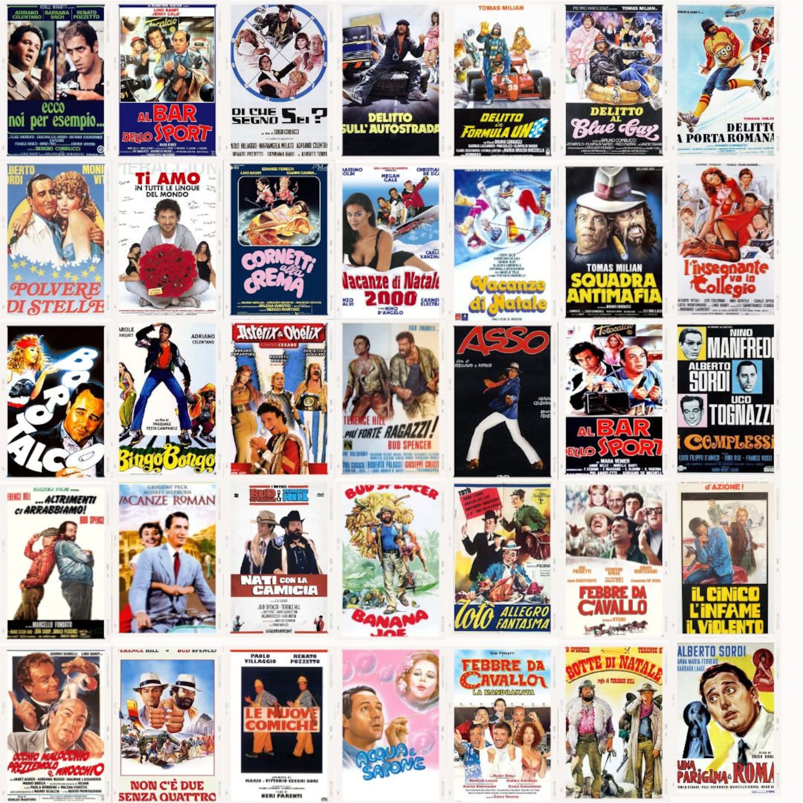 Italian Cinema Poster, Vintage Film Poster, Aesthetic Wall Collage Kit ...