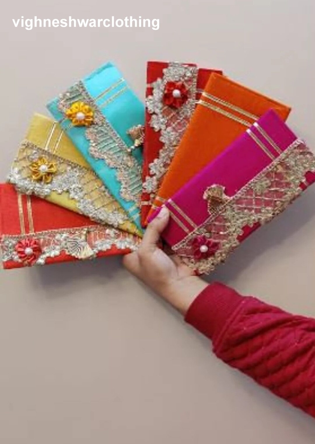 Silk Envelopes, Indian Wedding Envelope, Wedding Favor, Wedding ...