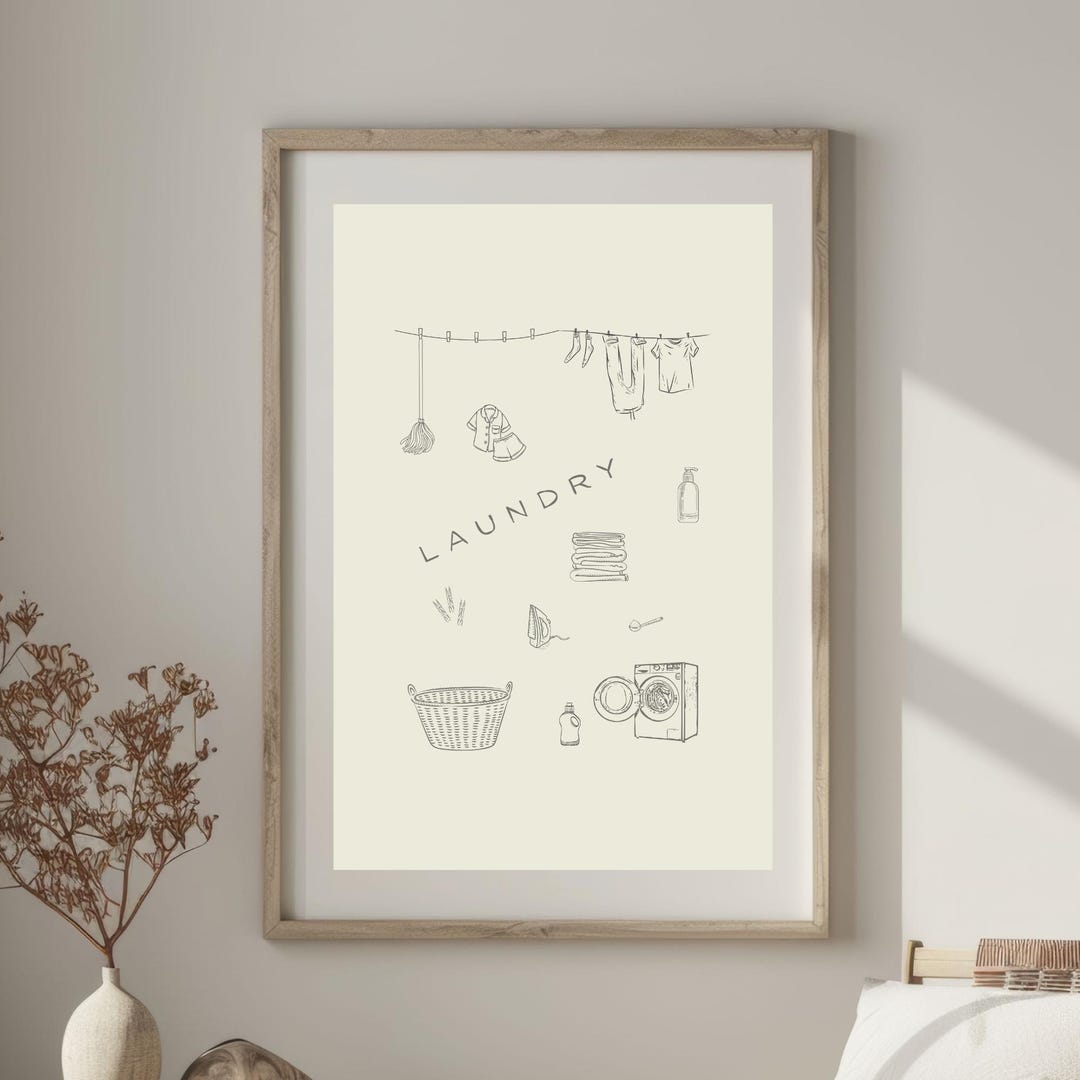 Laundry Print, Laundry Room Wall Art, Laundry Printable Art, Laundry ...