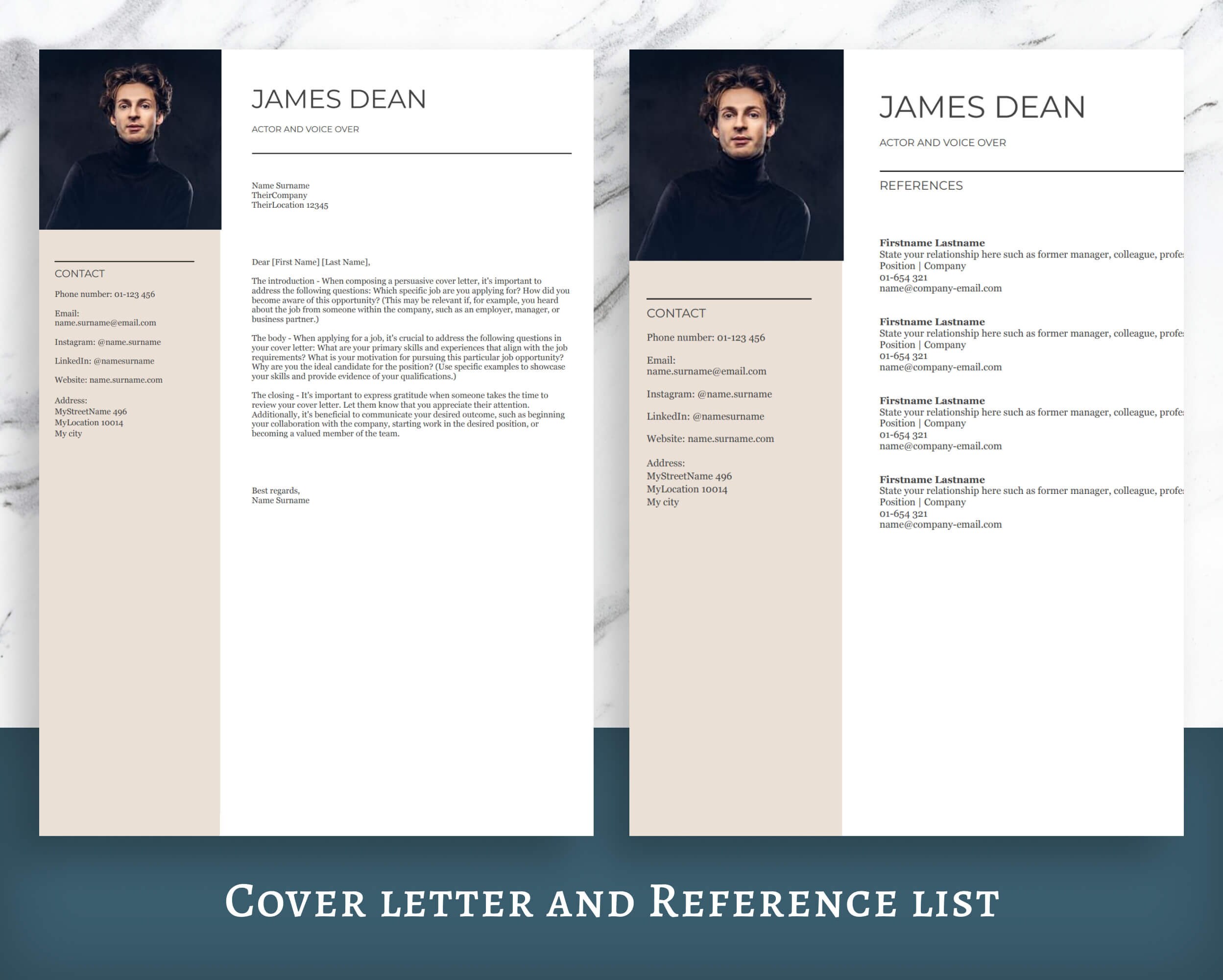 FILM & TV ACTOR Resume. Example Text and Sections Especially for Actors ...