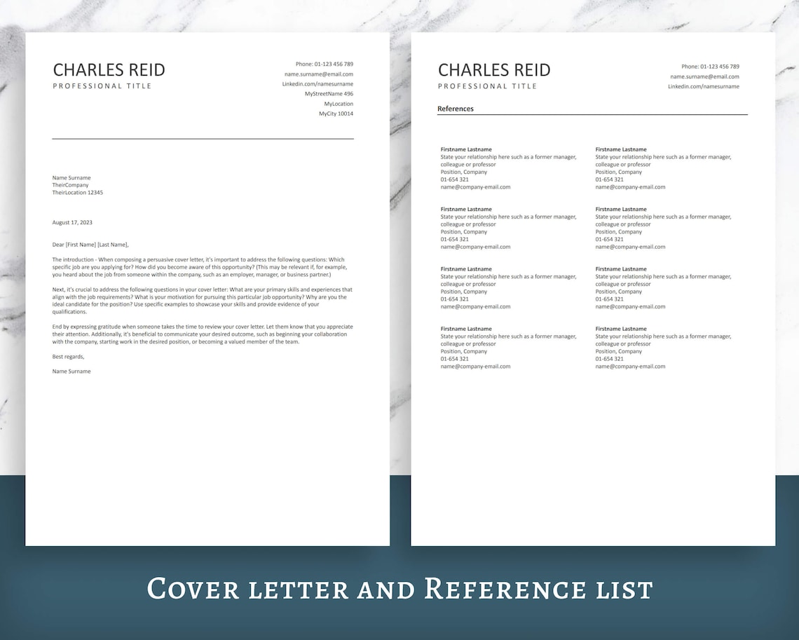 MODERN COMPACT Ats-friendly Resume Template, Hassle Free and Easy ...