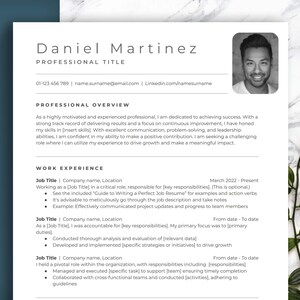 CLASSIC PROFESSIONAL 1-column Resume Template, Modern Resume Template ...