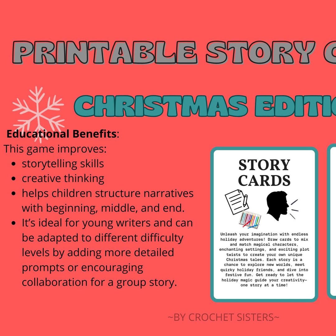 Storytelling Printable Pdf Adventure Card Game for Kids Creative ...