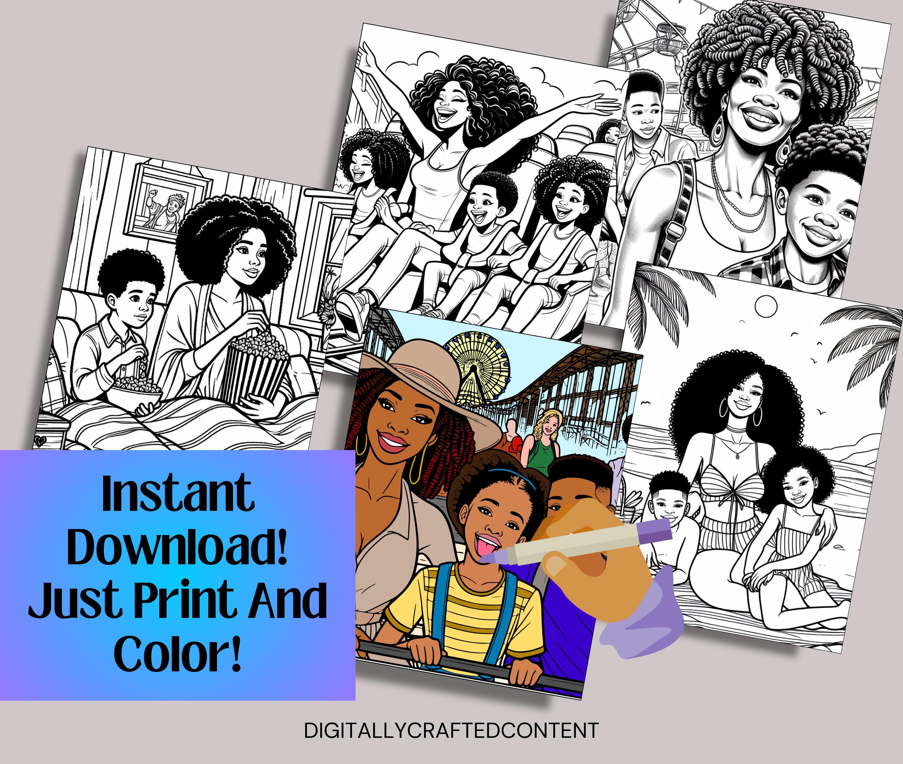 85 Page Mother and Children Coloring Pages | A Mothers Love Coloring ...