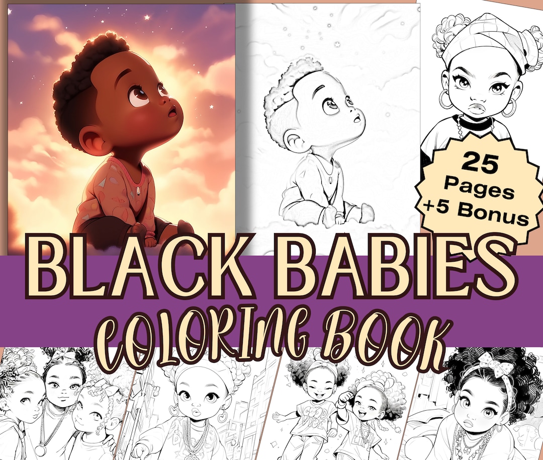 30 Black Babies and Toddler Coloring Pages the Black Babies Coloring ...