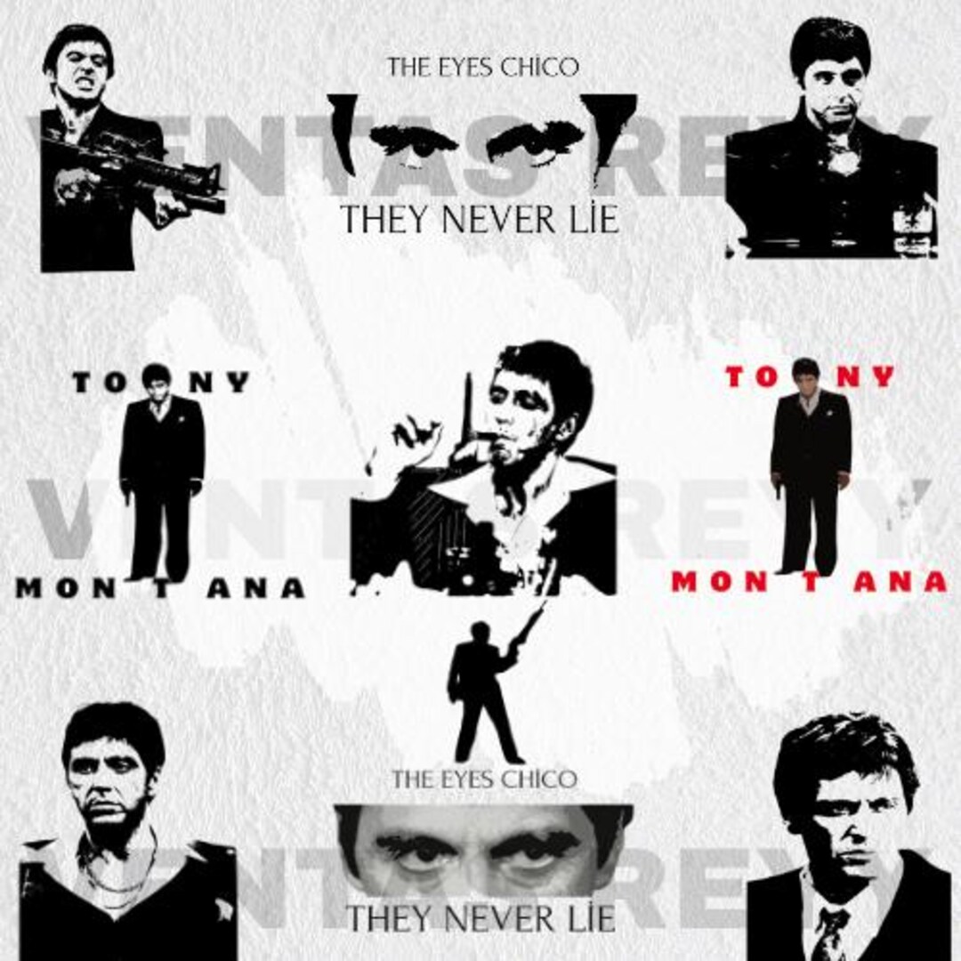 Scarface SVG File Al Pacino-tony Montana | Cricut |svg-png-eps-dxf-pdf ...
