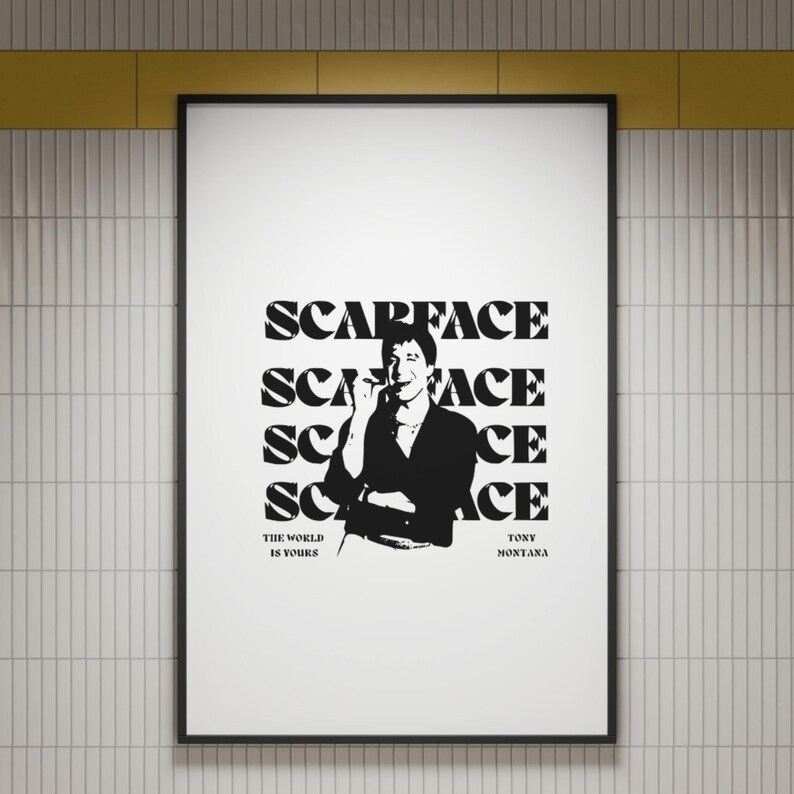 Scarface SVG File Al Pacino-tony Montana | Cricut |svg-png-eps-dxf-pdf ...