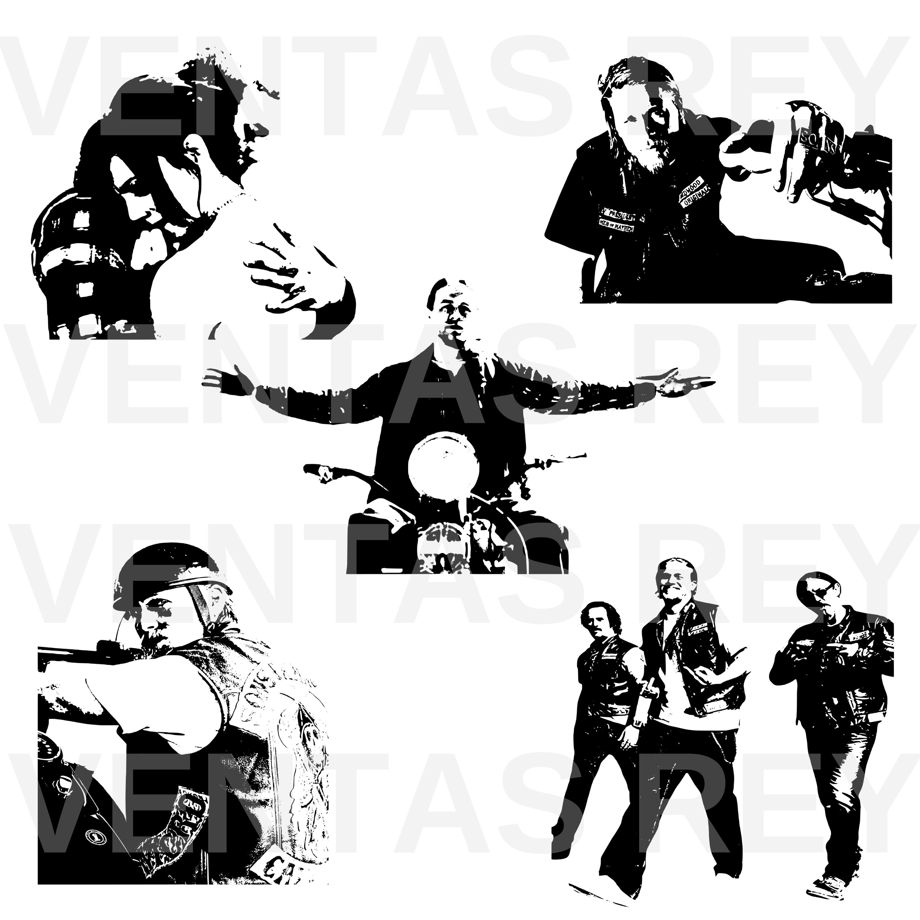 Sons of Anarchy Svg/png/california Chapter Svg/ Redwood Original Svg/ TV Shows Svg/ Death Svg ...