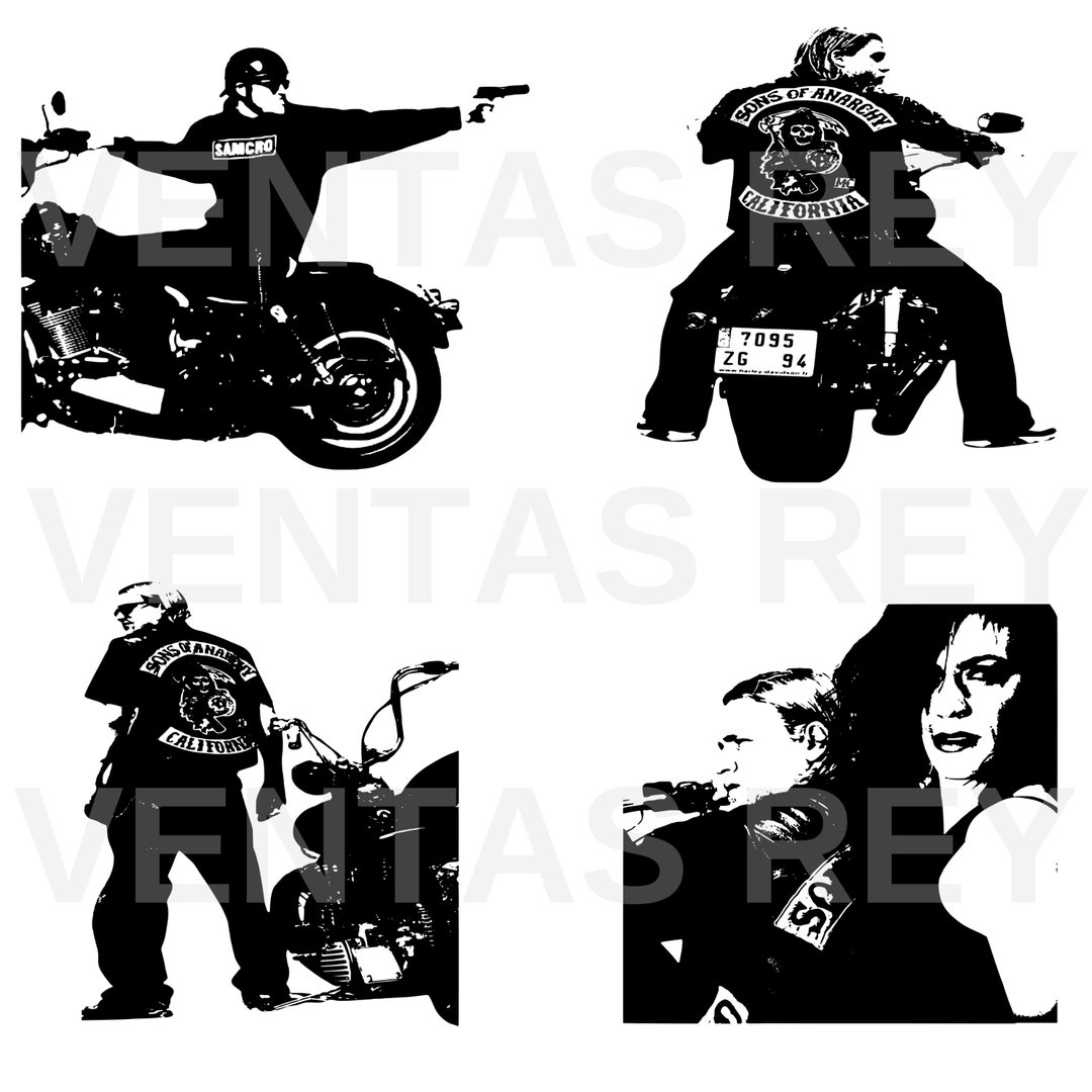 Sons of Anarchy Svg Bundle - SAMCRO SVG Bundle - Svg Png Dxf Eps Pdf - Digital Download ...