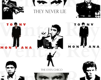 Scarface SVG File Al Pacino Tony Montana Cricut Vector Instant Download ...