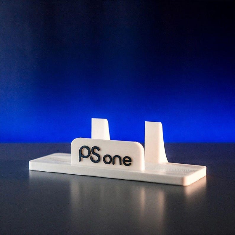 Playstation One Slim Display Stand - Vertical Stand for Psone Console ...